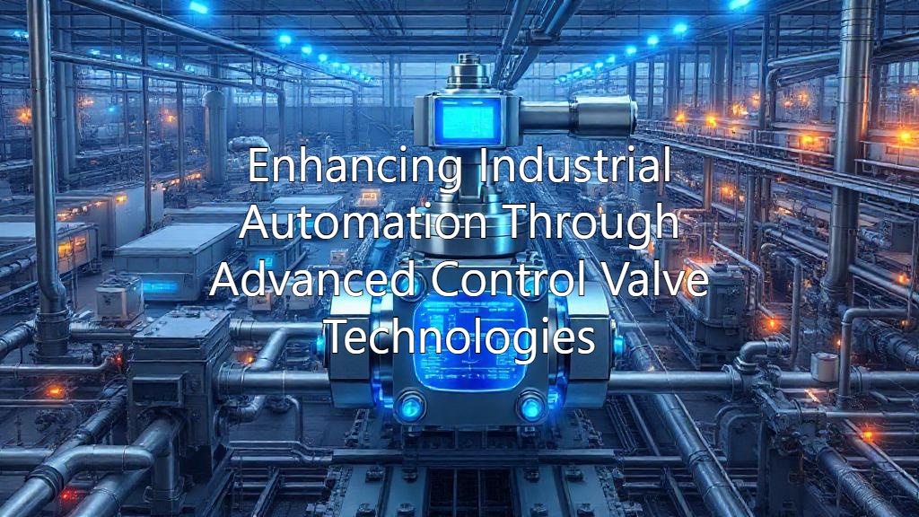 Enhancing Industrial Automation Through Advanced Control Valve ...