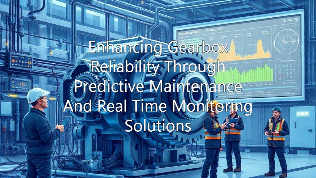 Enhancing Gearbox Reliability Through Predictive Maintenance And Real ...